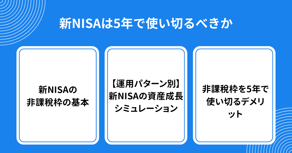 新NISAの非課税枠1,800万円を5年で使い切るとどうなる？資産成長をシミュレーションしてみよう - アドバイザーナビのNISAメディア